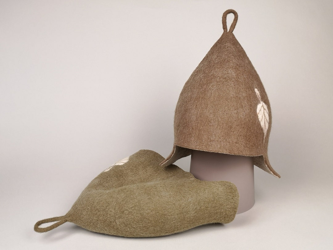 Sauna Cap. Handmade Wet Felt Sauna Hat, Gift for Sauna Lovers - Etsy