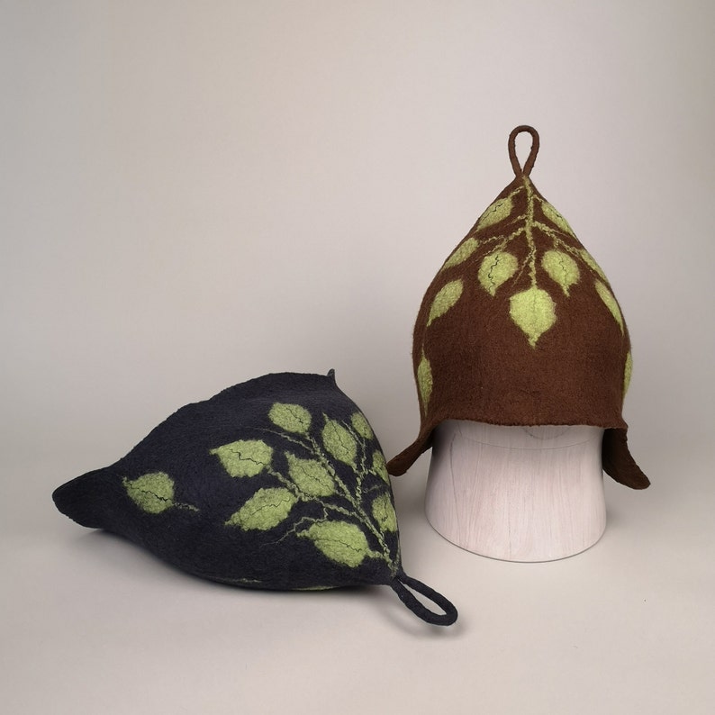 Sauna Cap Handmade Felt Sauna Hat Sauna Accessory Woolen - Etsy