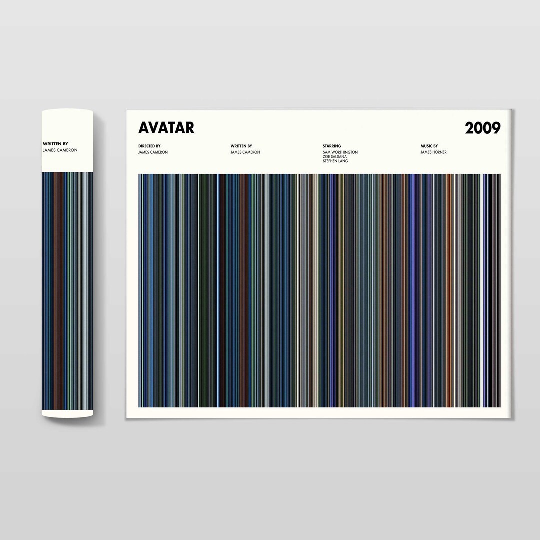 Avatar Movie Barcode Print Avatar Print Avatar Poster - Etsy