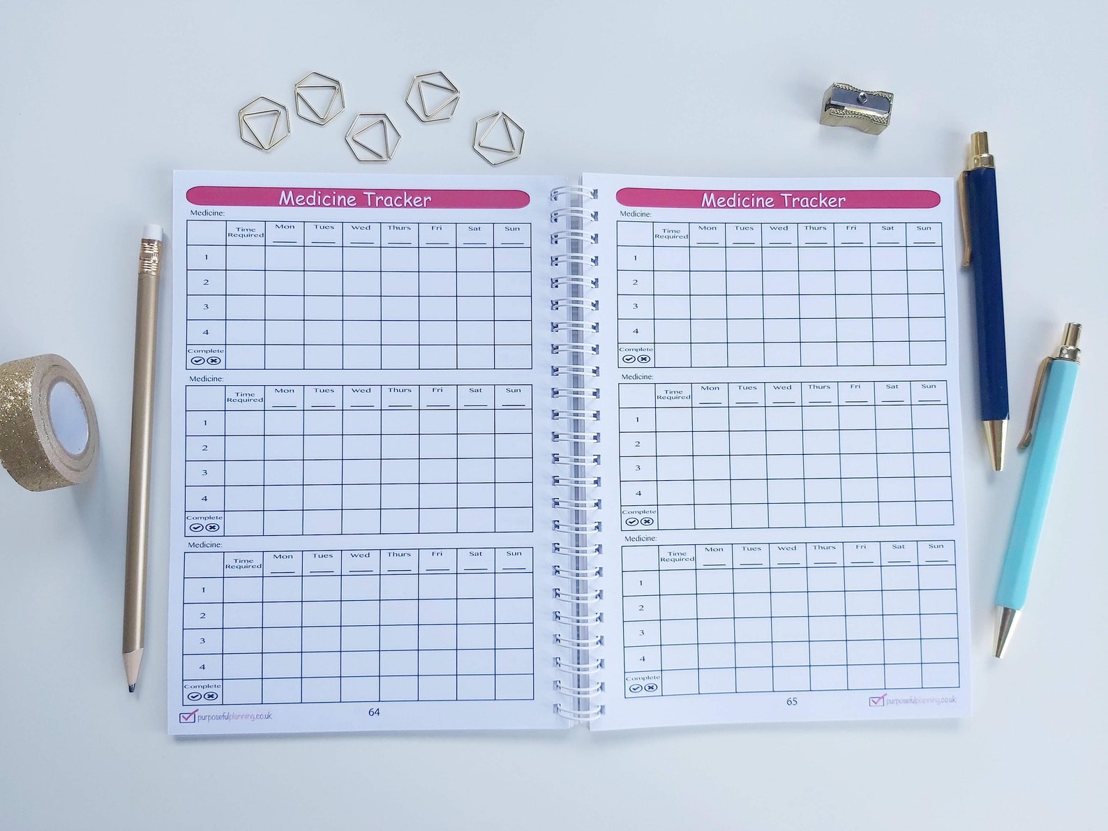 Personal Medical Diary Family Health Planner Medical - Etsy