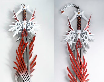 Kingdom Hearts Roxas Oblivion & Oathkeeper Keyblade - Etsy