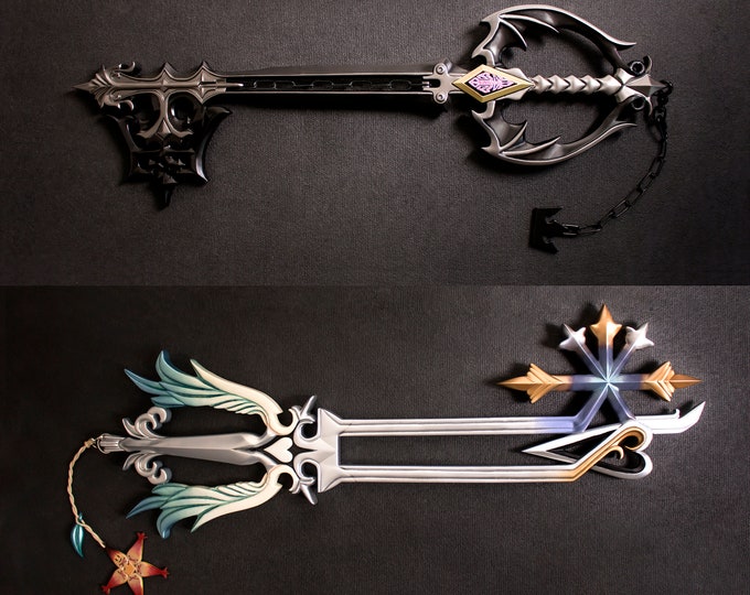 Kingdom Hearts - Roxas Oblivion & Oathkeeper Keyblade - Etsy
