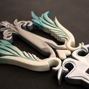 Kingdom Hearts - Roxas Oblivion & Oathkeeper Keyblade - Etsy