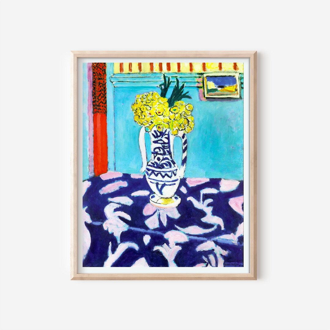 Henri Matisse Botanical Print, Flowers Wall Art, French Farmhouse Decor ...