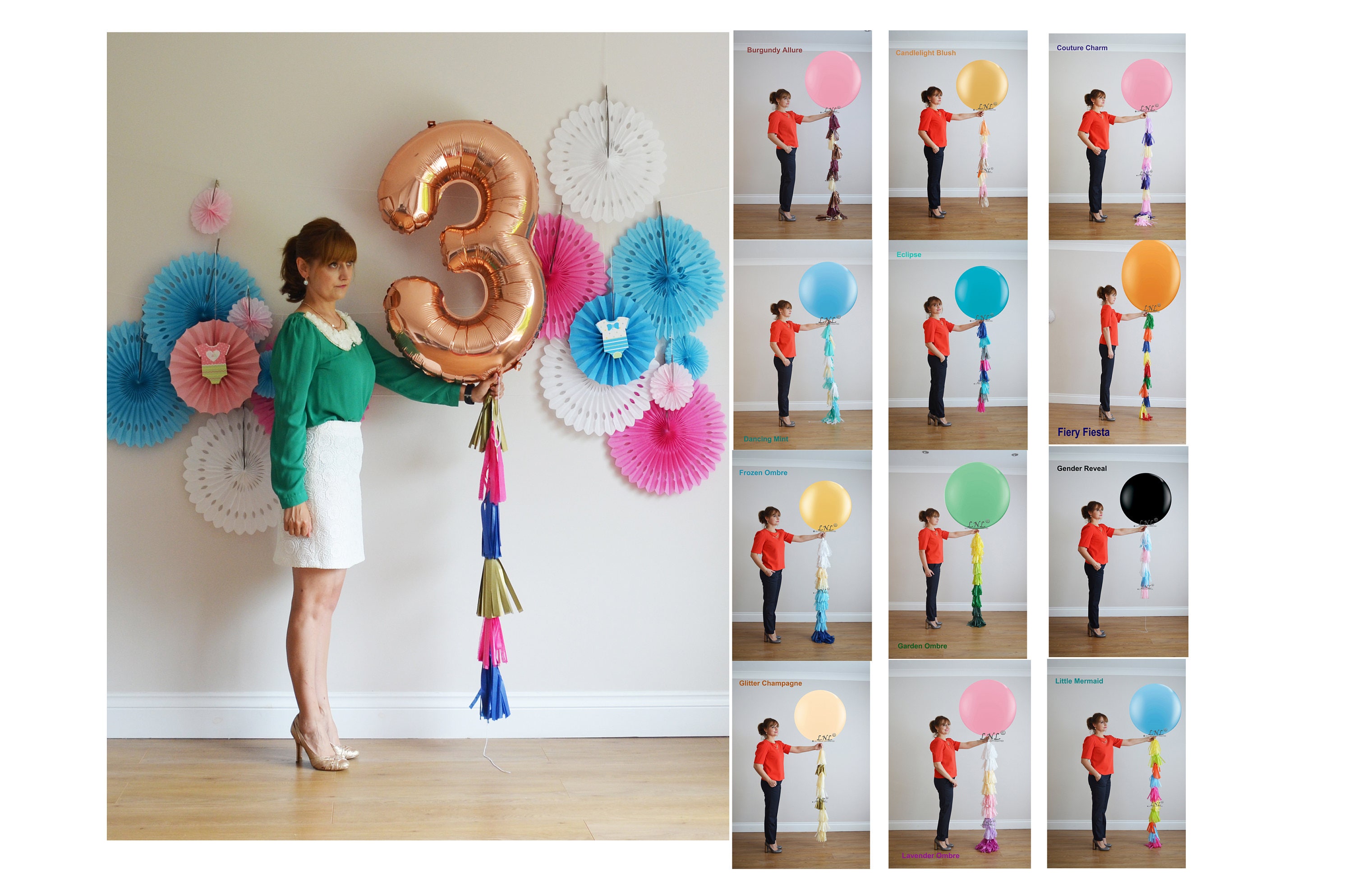 Rose Gold Number Balloons Age Number Party Custom Wedding - Etsy