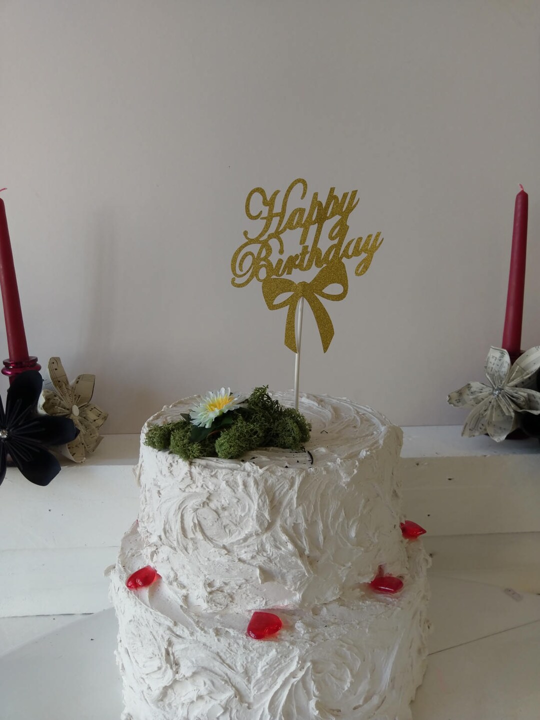 Happy Birthday Cake Topper Cake Topper Birthday Cake - Etsy