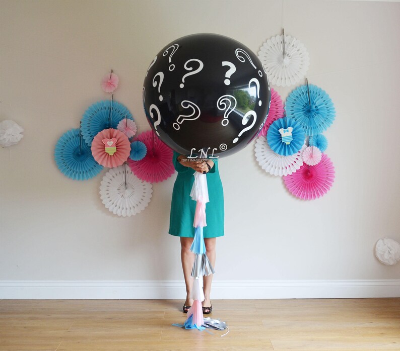 Gender Reveal Balloon Question Mark Balloon Confetti - Etsy