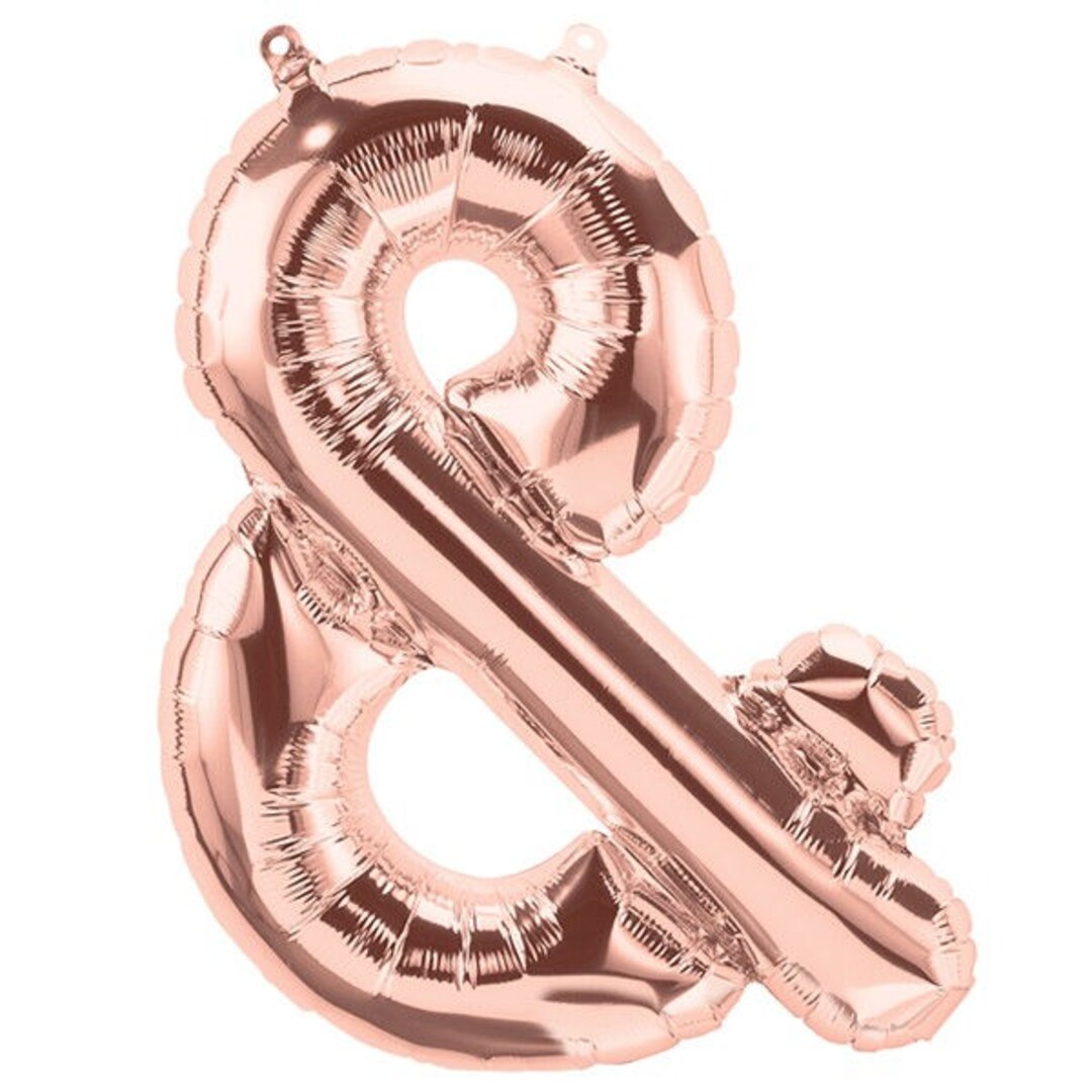 Rose Gold Balloon, & Shape Balloon, 16 Inch Balloons, Letter Balloons ...
