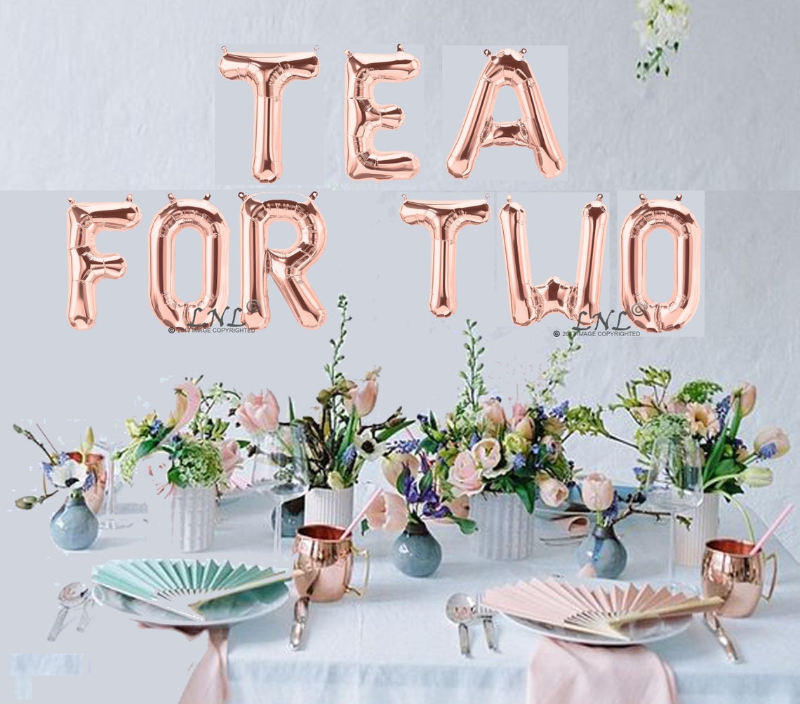 Tea for Two Rose Gold Balloon Party Balloon 16 Inch - Etsy Canada