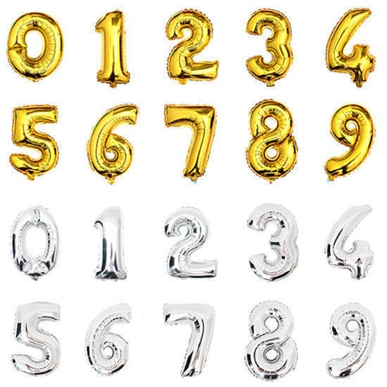 Number Balloons Birthday Balloons Party 1st Birthday Years - Etsy