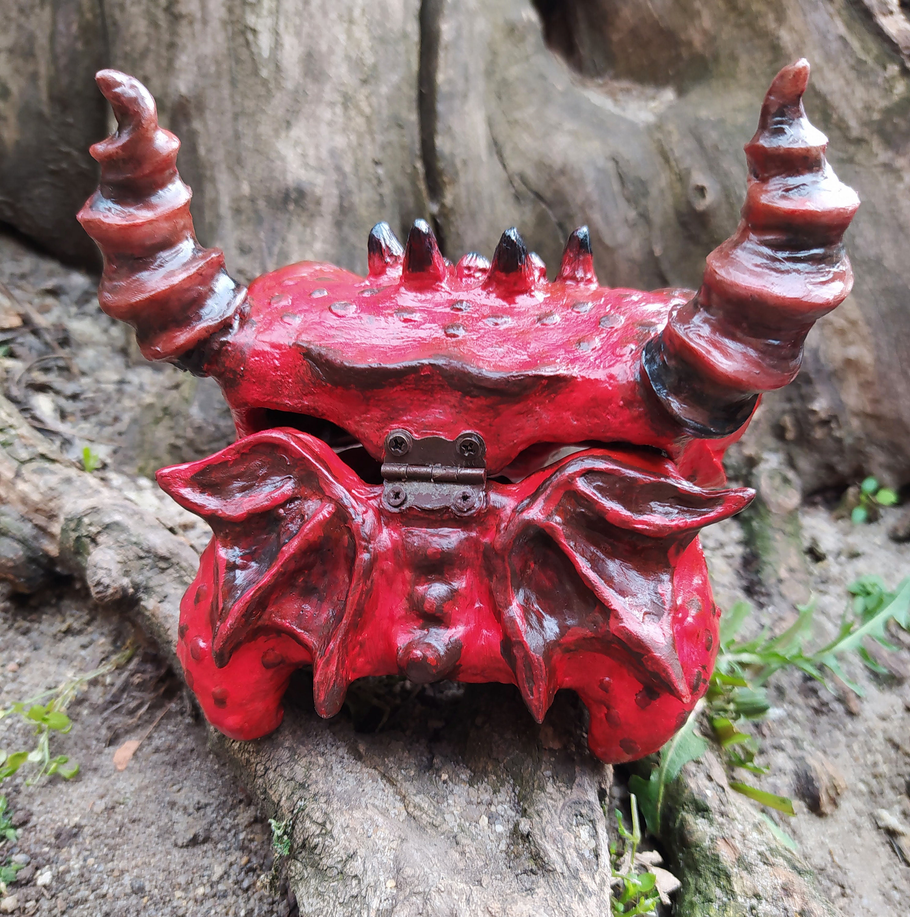 Casket. Figurine Red Dragon Box for Cubes Fantasy - Etsy