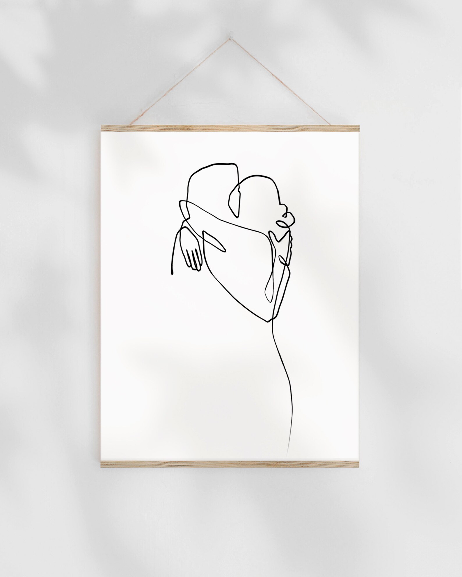 Minimalist Love Art Print Set Abstract Love Couple Printable Etsy