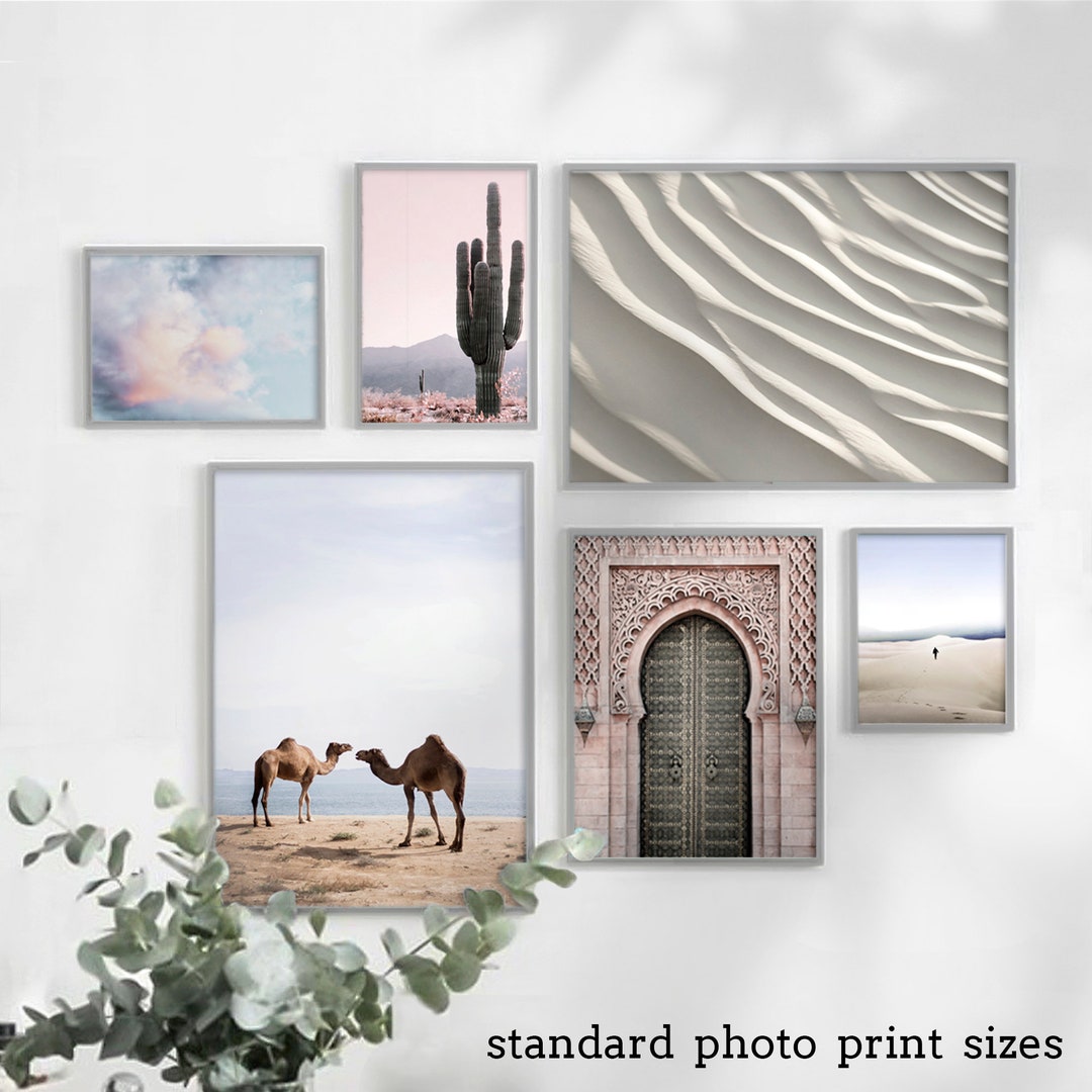 Desert Wall Art Printable Set of 6 Prints Boho Art Print - Etsy