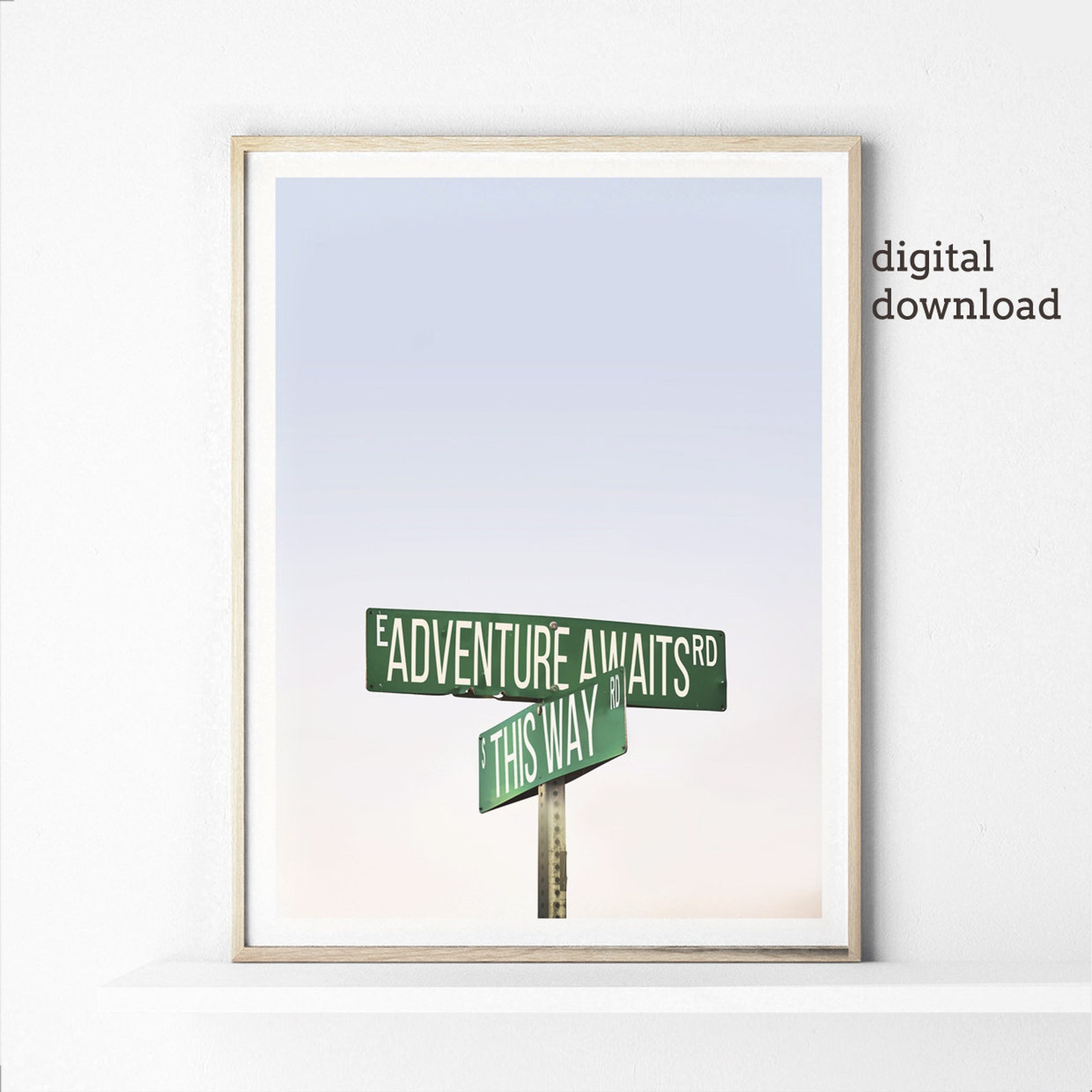 VW Bus Decor Set of 2 Prints Adventure Awaits 2 Piece Wall Art - Etsy