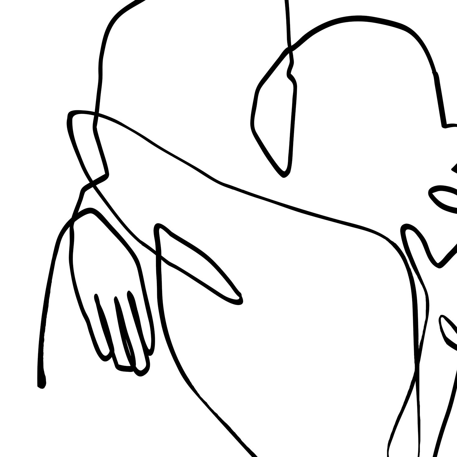 Minimalist Love Art Print Set Abstract Love Couple Printable - Etsy