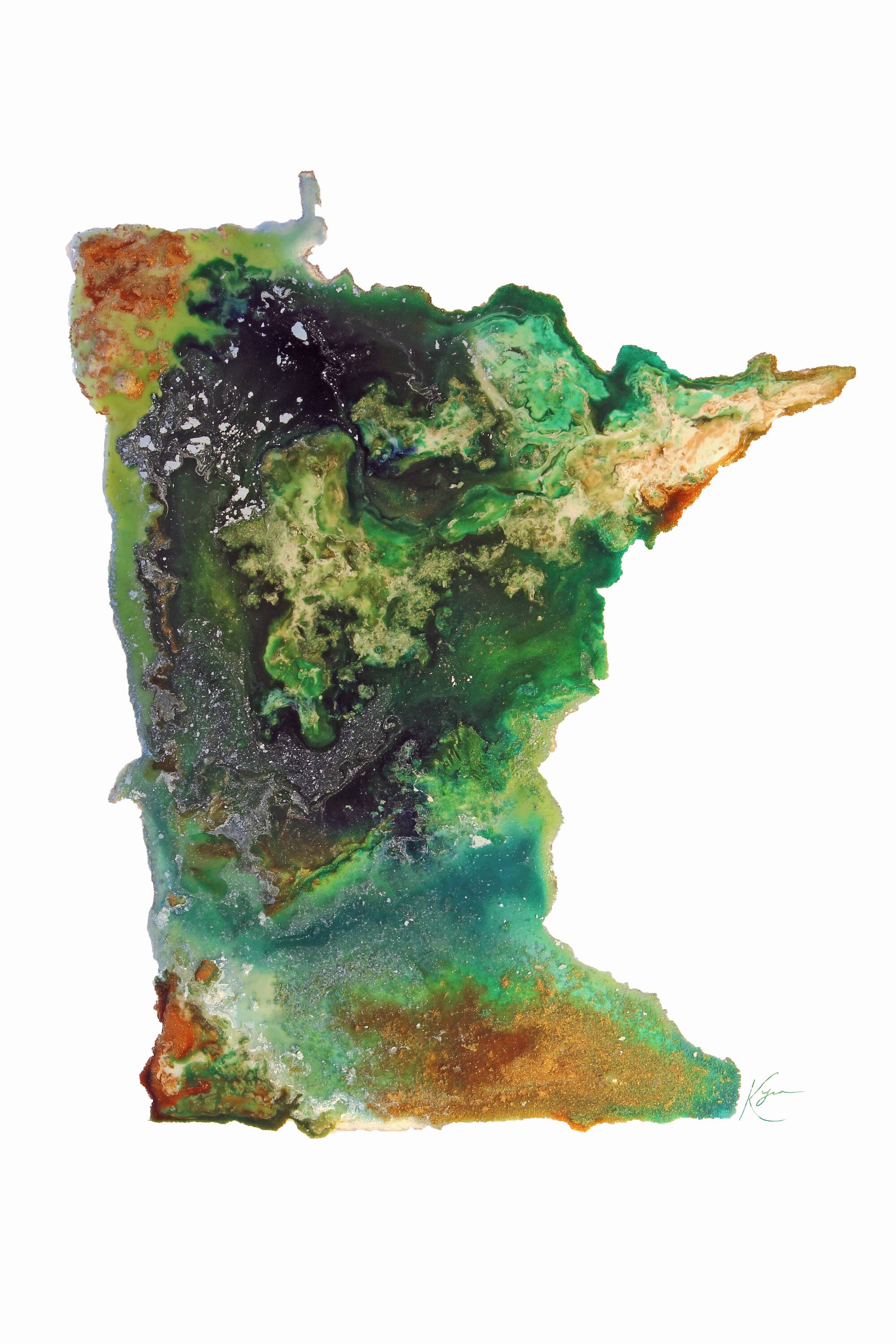 Minnesota Topography Print - Etsy