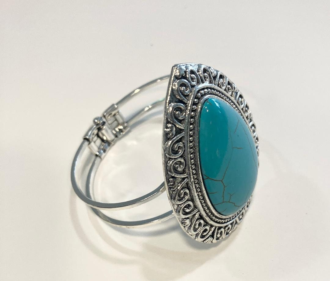 Kenneth Jay Lane Simulated Turquoise Bracelet AVERAGE - Etsy
