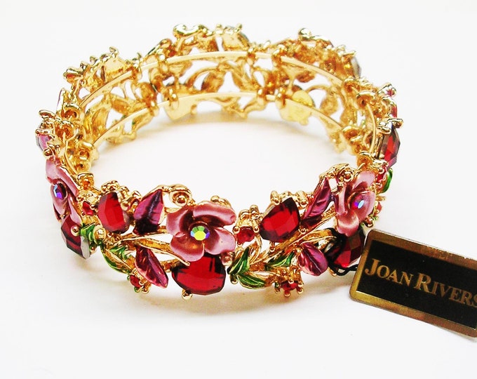 Vintage Joan Rivers Signed Colorful Enameled Heart Charm Necklace ...