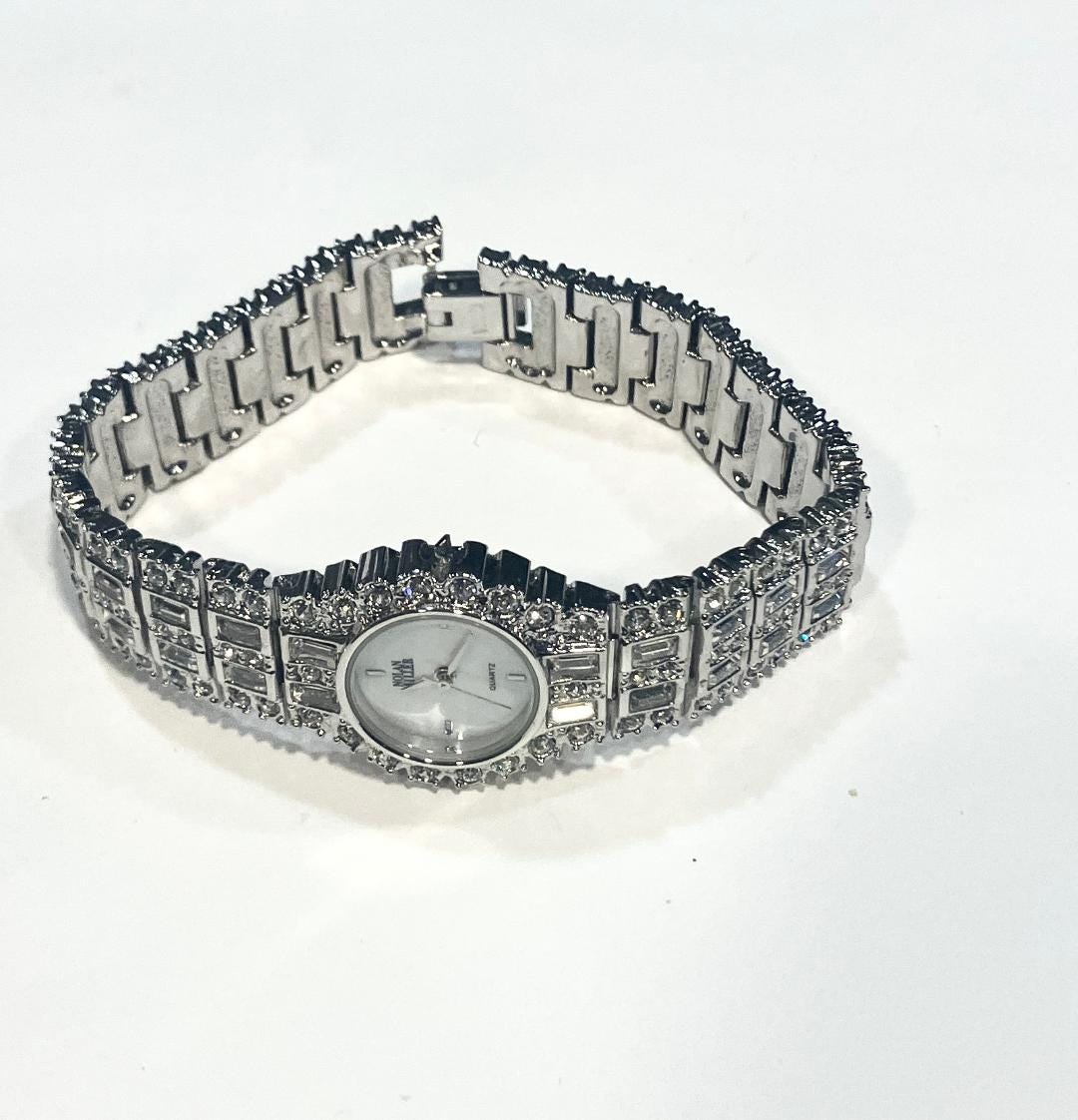 Nolan Miller Fabulous Baguette and Crystal Watch 7" - Etsy