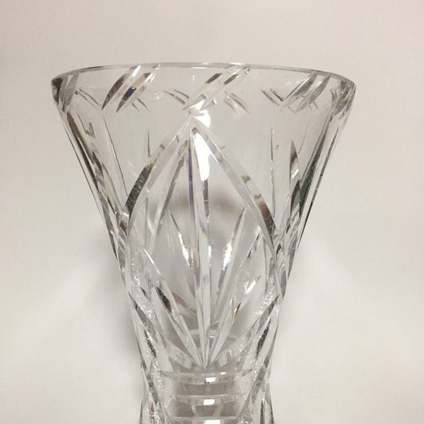 Heavy Crystal Vase - Etsy