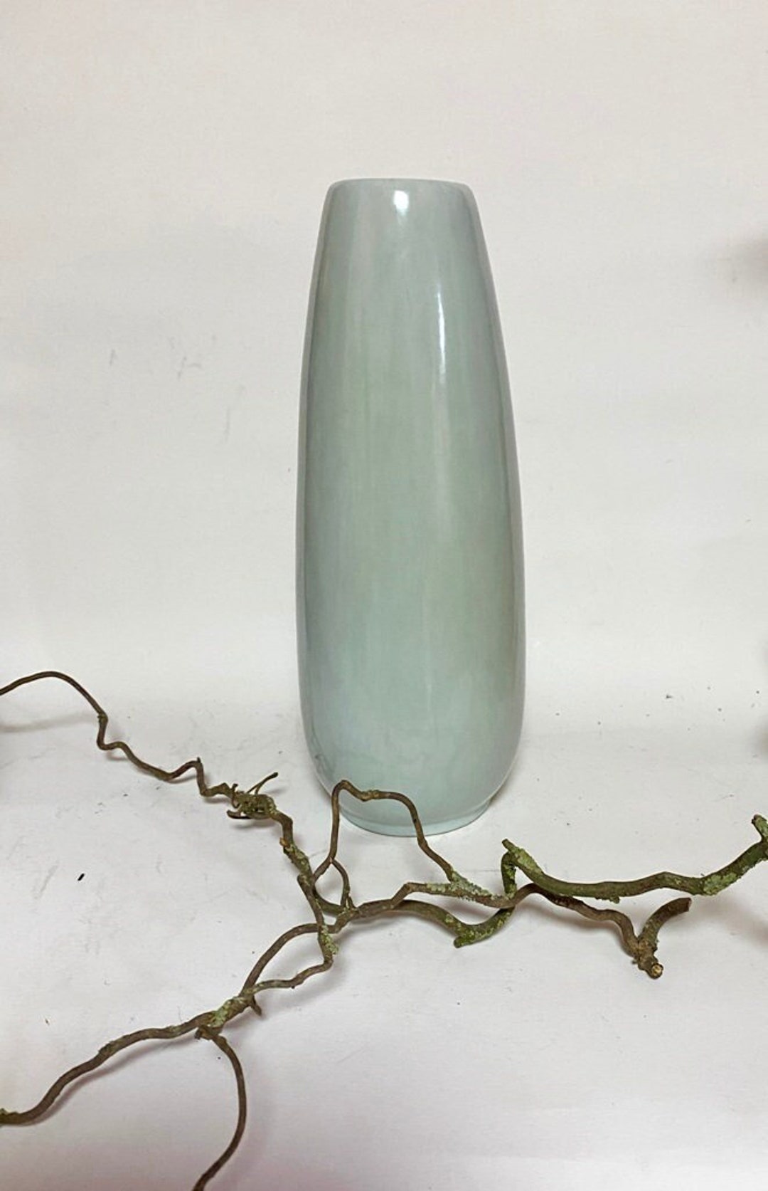 Sage Green Ceramic Vase Handmade Art Deco Vase German Bauhaus Ceramics ...