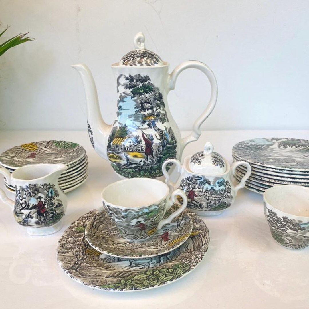 Myott THE HUNTER Service Coffee/tea Tableware for 10 People Hunting ...