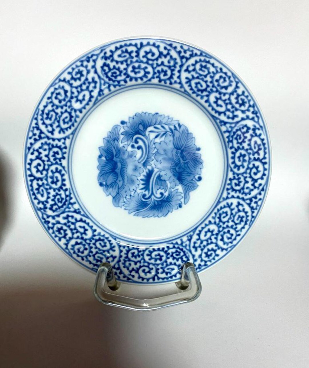Japan Tea Service Blue Arabesque Teapot Plates Tea Cups for 12 People ...