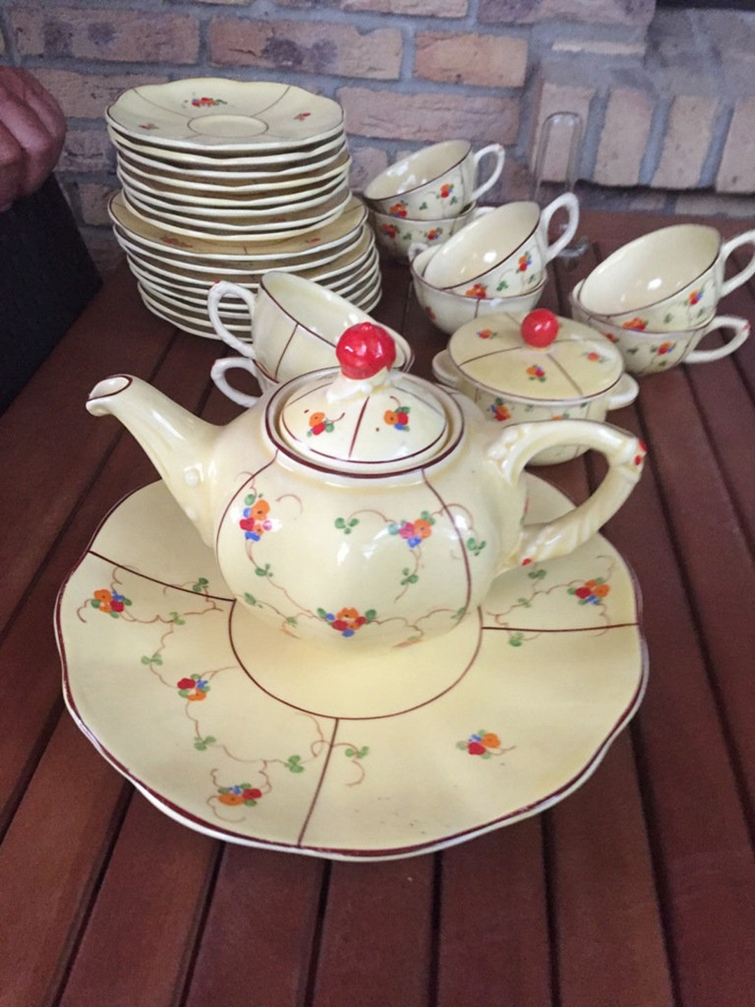 Ditmar Urbach Ceramic Service, 40s Tea Service Rarity, Czech Handmade ...