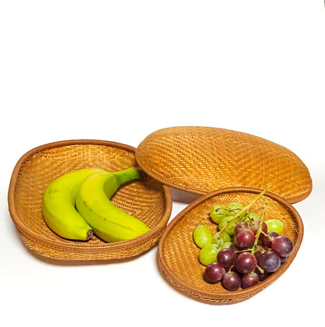 Bamboo Basket 3x, Delicate Baskets, Filigree, Handwoven, Noble, Bread ...