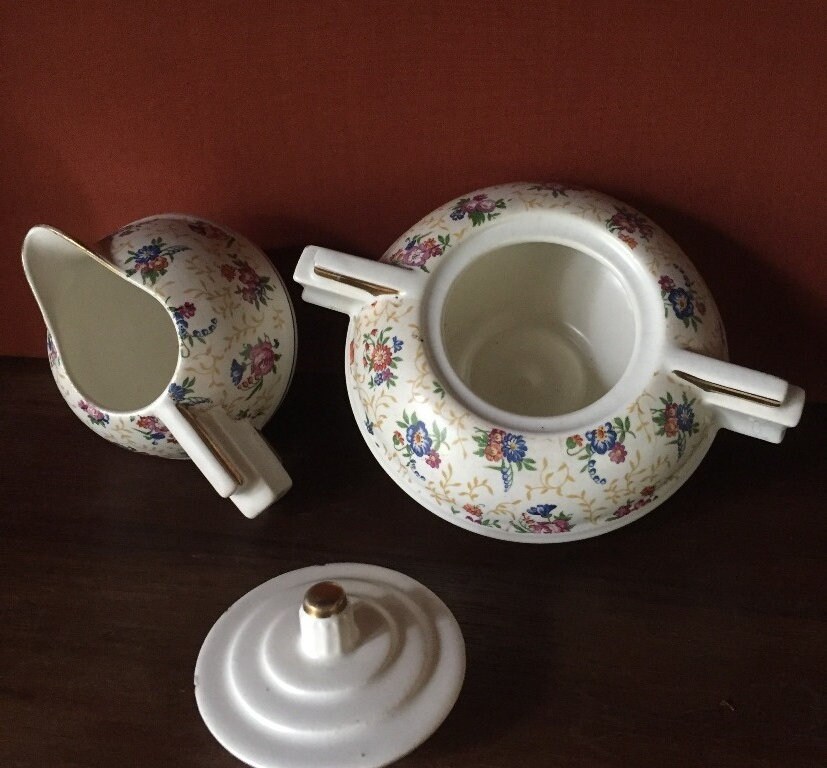 Robj Paris Tea Set Ceramic Tea Core Art Deco Tea Service Floral Faience ...