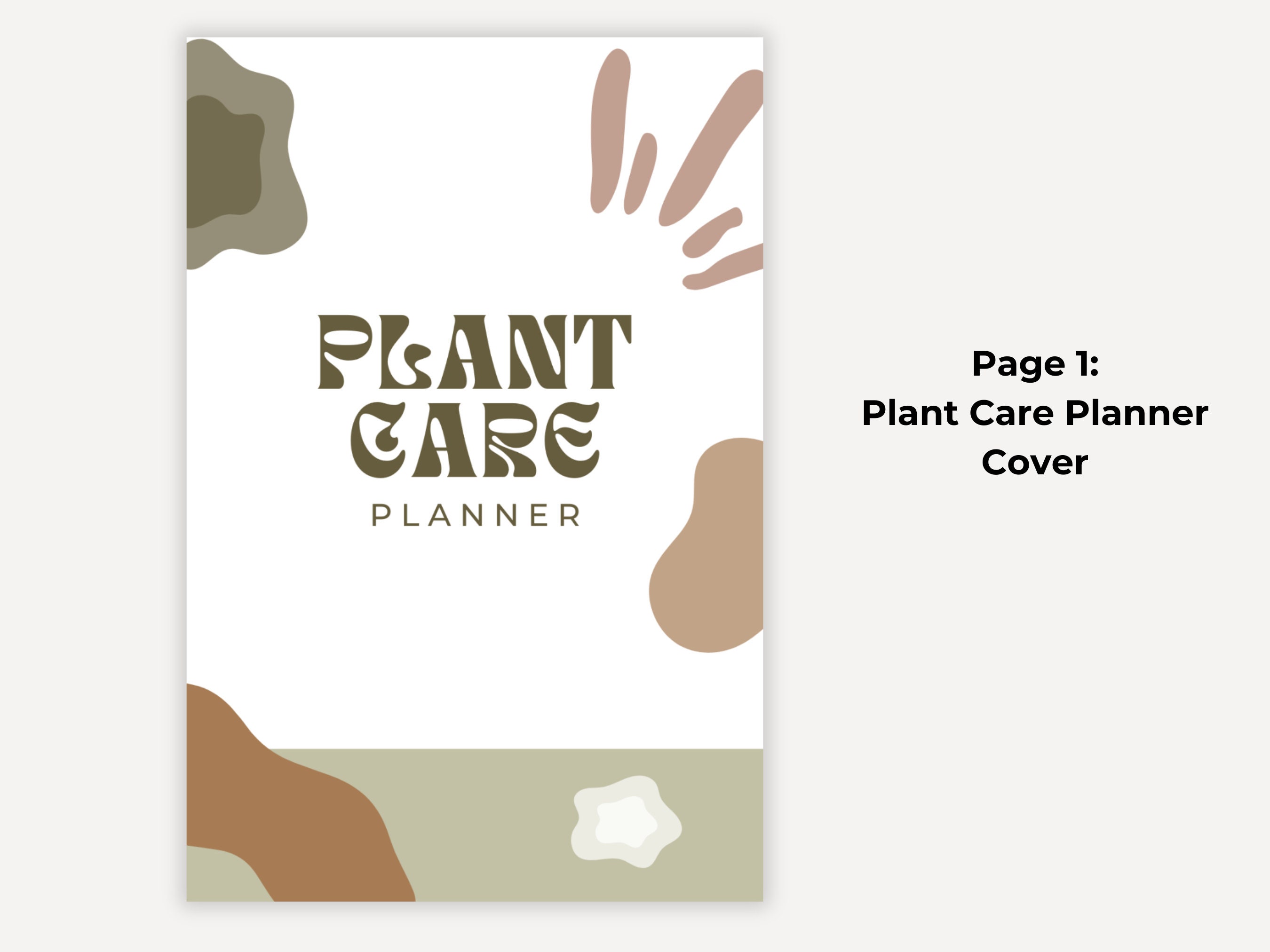 Printable Plant Care Planner, Editable Houseplant Watering Tracker ...