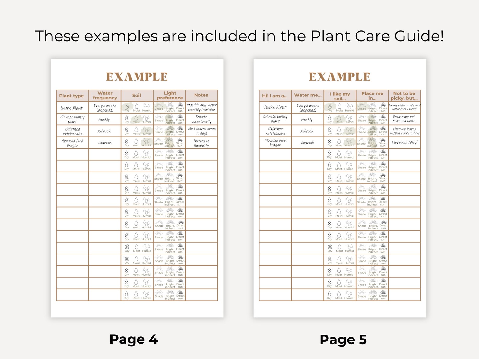 Plant Watering Schedule, Plant Care Guide, Houseplant Tracker ...
