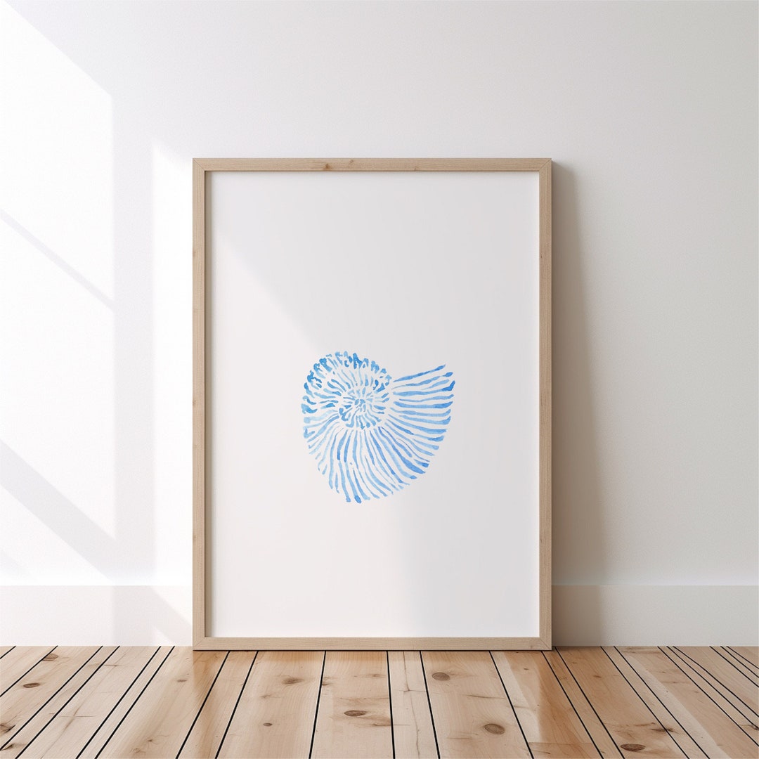 Seashell Art Print, Printable Wall Art, Printable Coastal Art ...