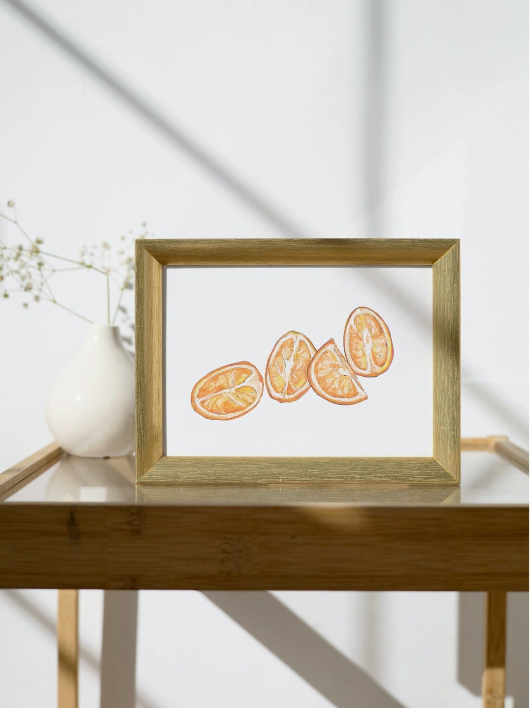 Orange Fruit Wall Art, Citrus Fruit Art Print, Oranges Art Print ...
