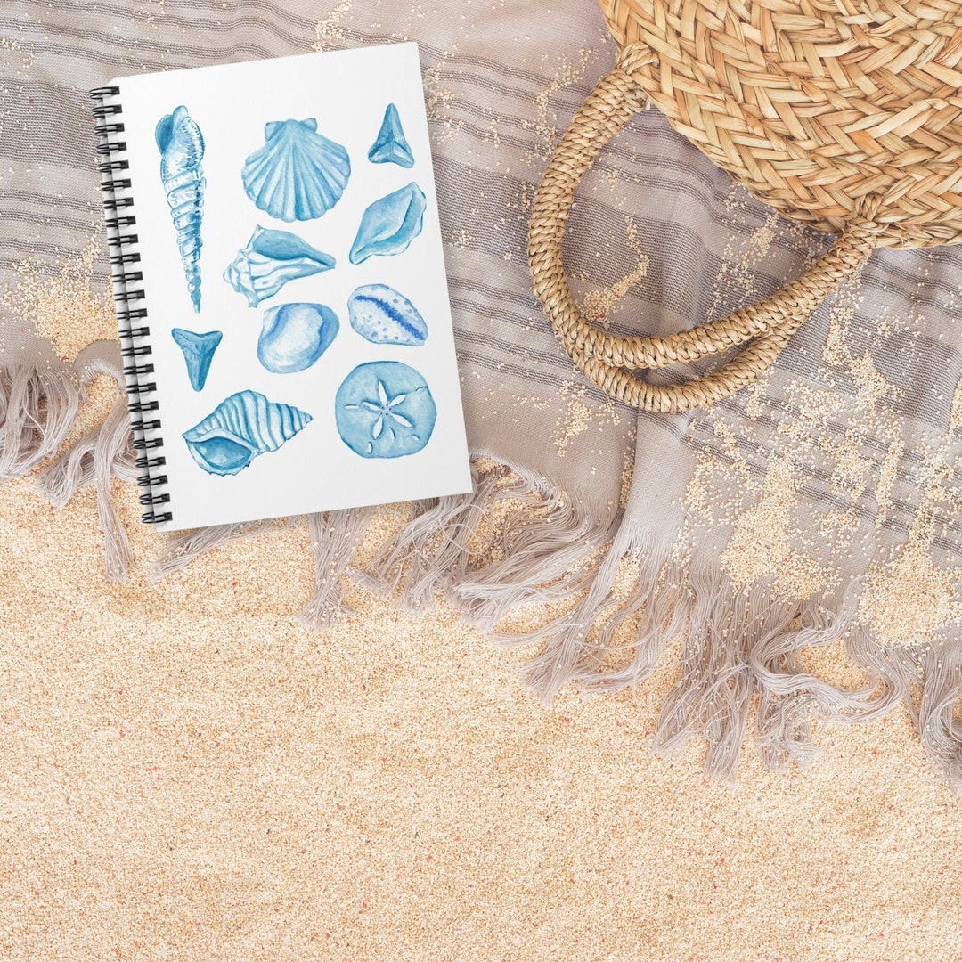 Sand Dollar Notebook Seashell Lined Paper Journal Spiral Bound - Etsy