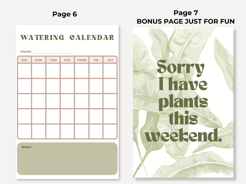 Plant Watering Schedule, Plant Care Guide, Houseplant Tracker ...