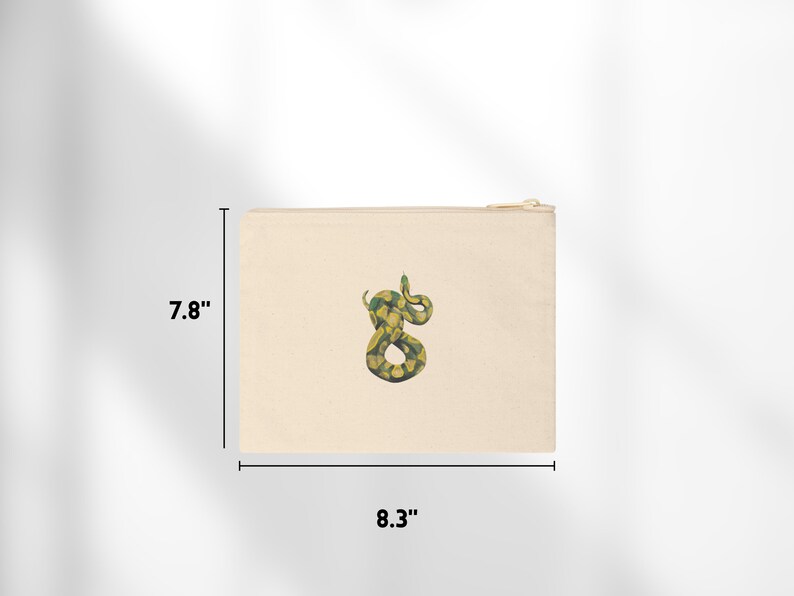 Snake Accessory Zipper Pouch, Trendy Snake Cosmetic Bag, Edgy Pencil ...