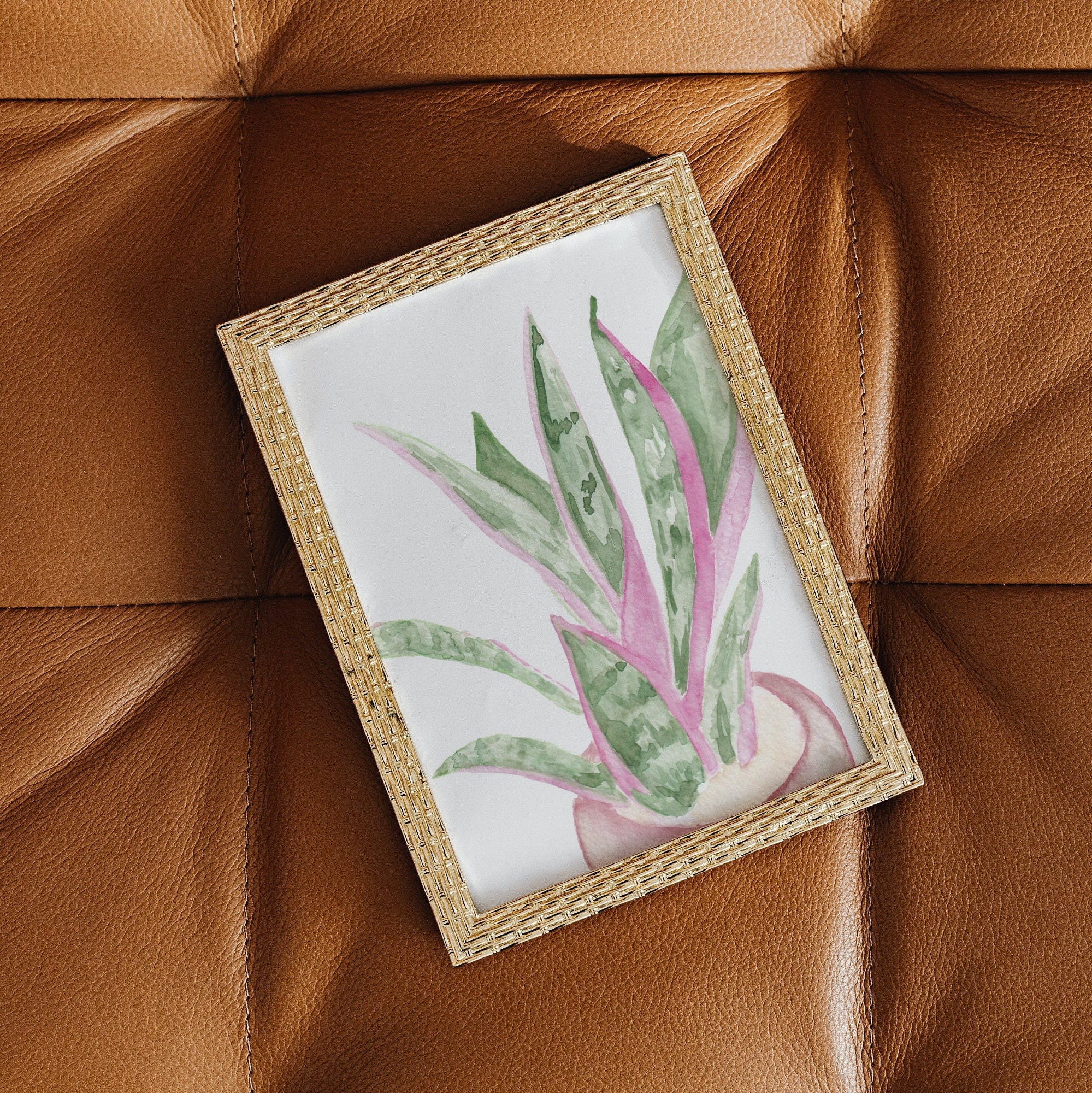 Snake Plant Art Print Plant Lovers Decor Watercolor Painting Trendy ...