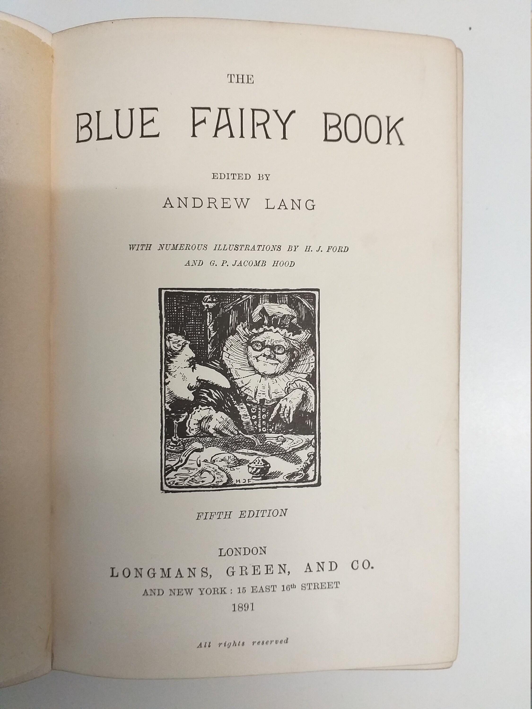 The Blue Fairy Book by Andrew Lang 1891 fifth edition. | Etsy