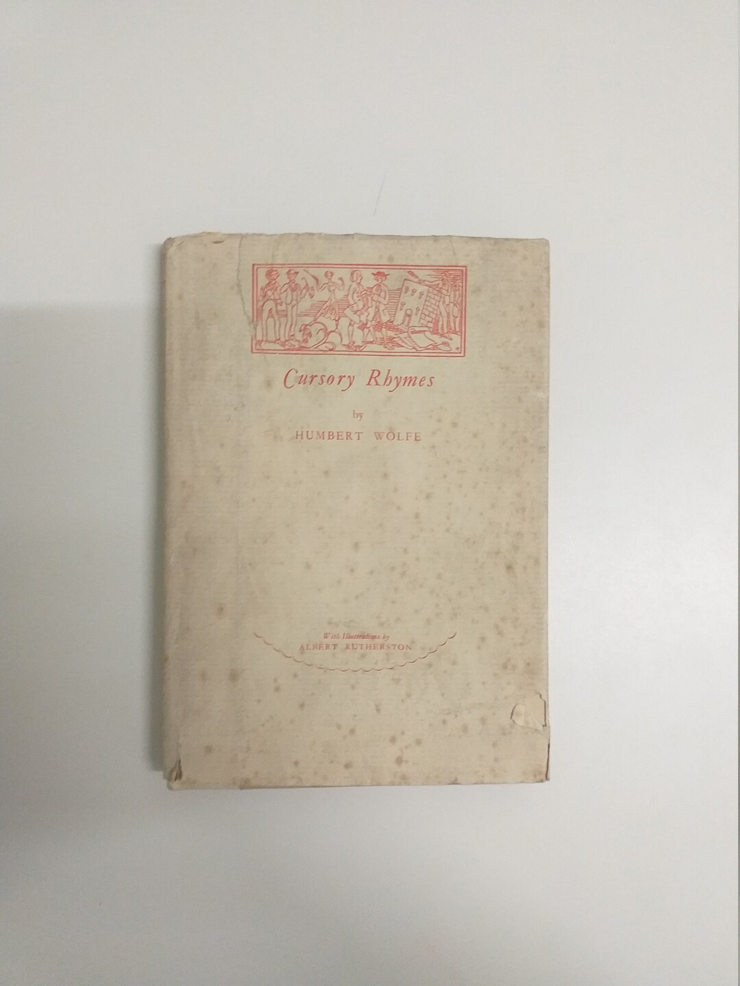Very Rare, Signed, Antique Book, Cursory Rhymes by Humbert Wolfe, 1927 ...