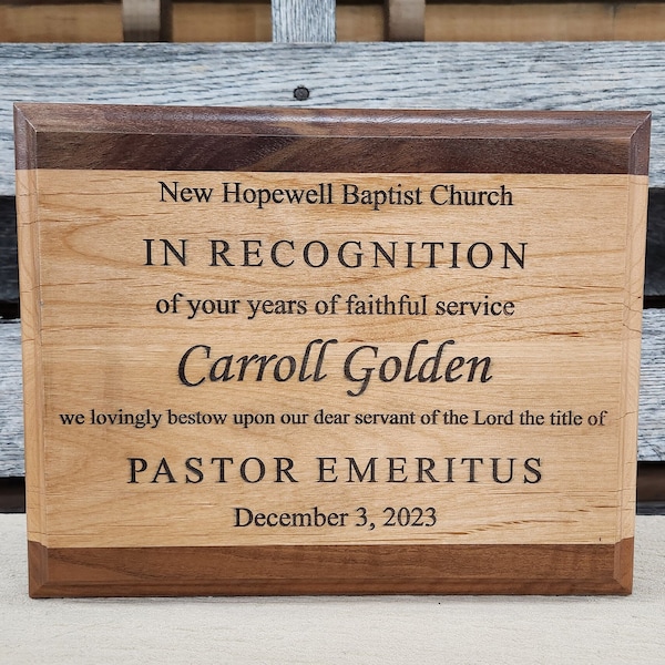 Church Appreciation Plaque - Etsy