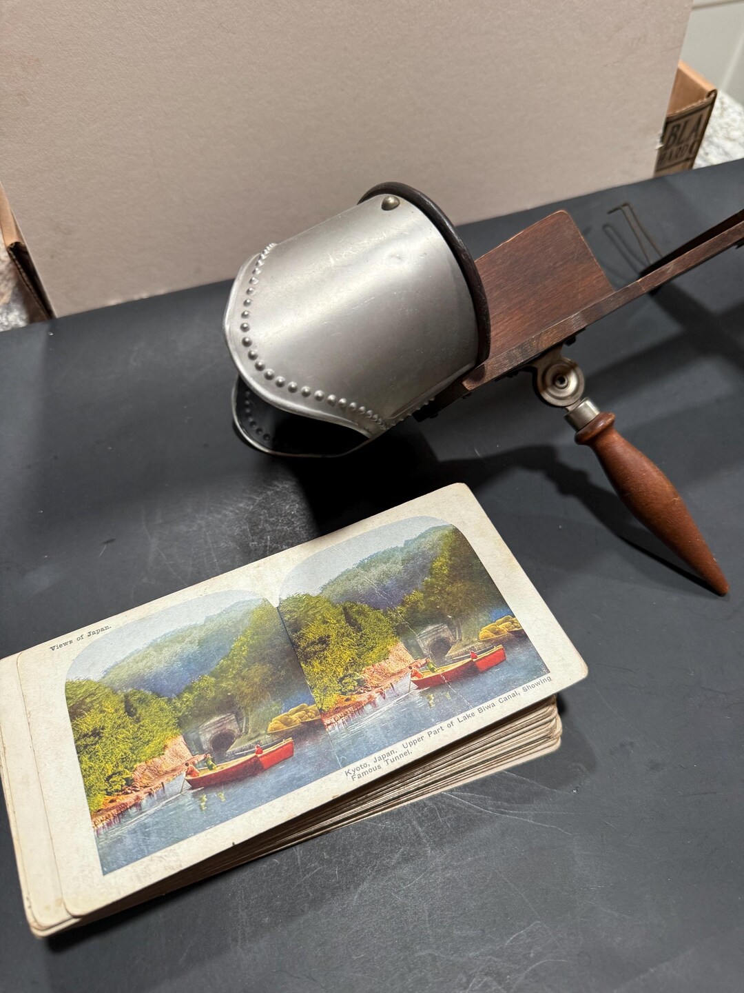 Antique Monarch Stereoscope View Finder With a Handful of Color Slides ...