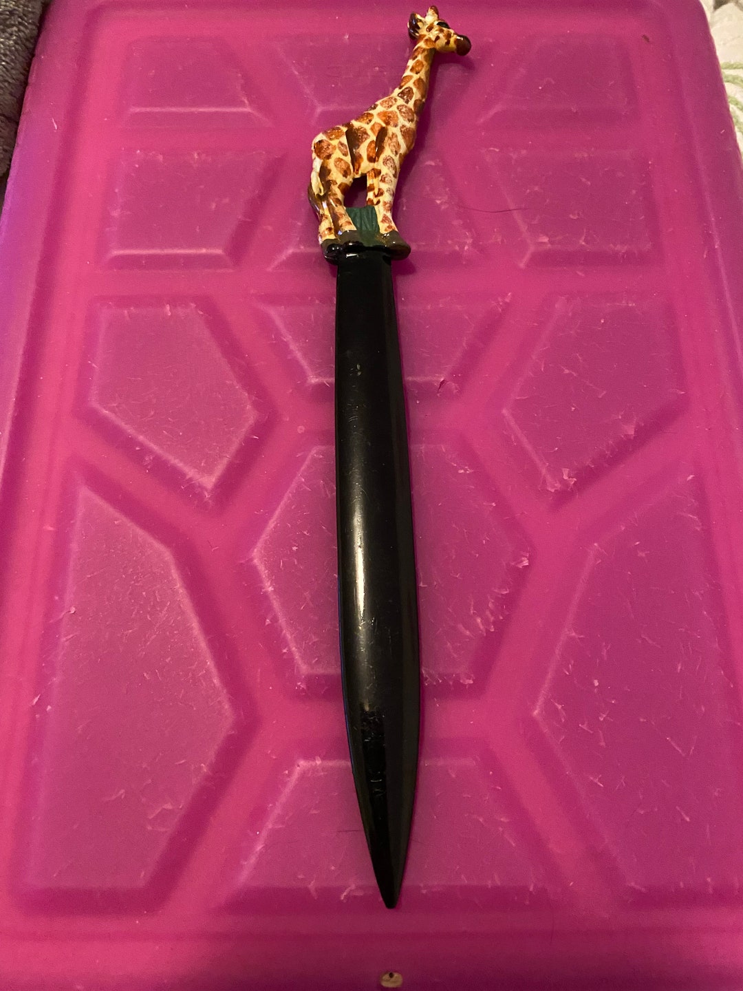 Giraffe Letter Opener - Lacquered and Adorable - Etsy