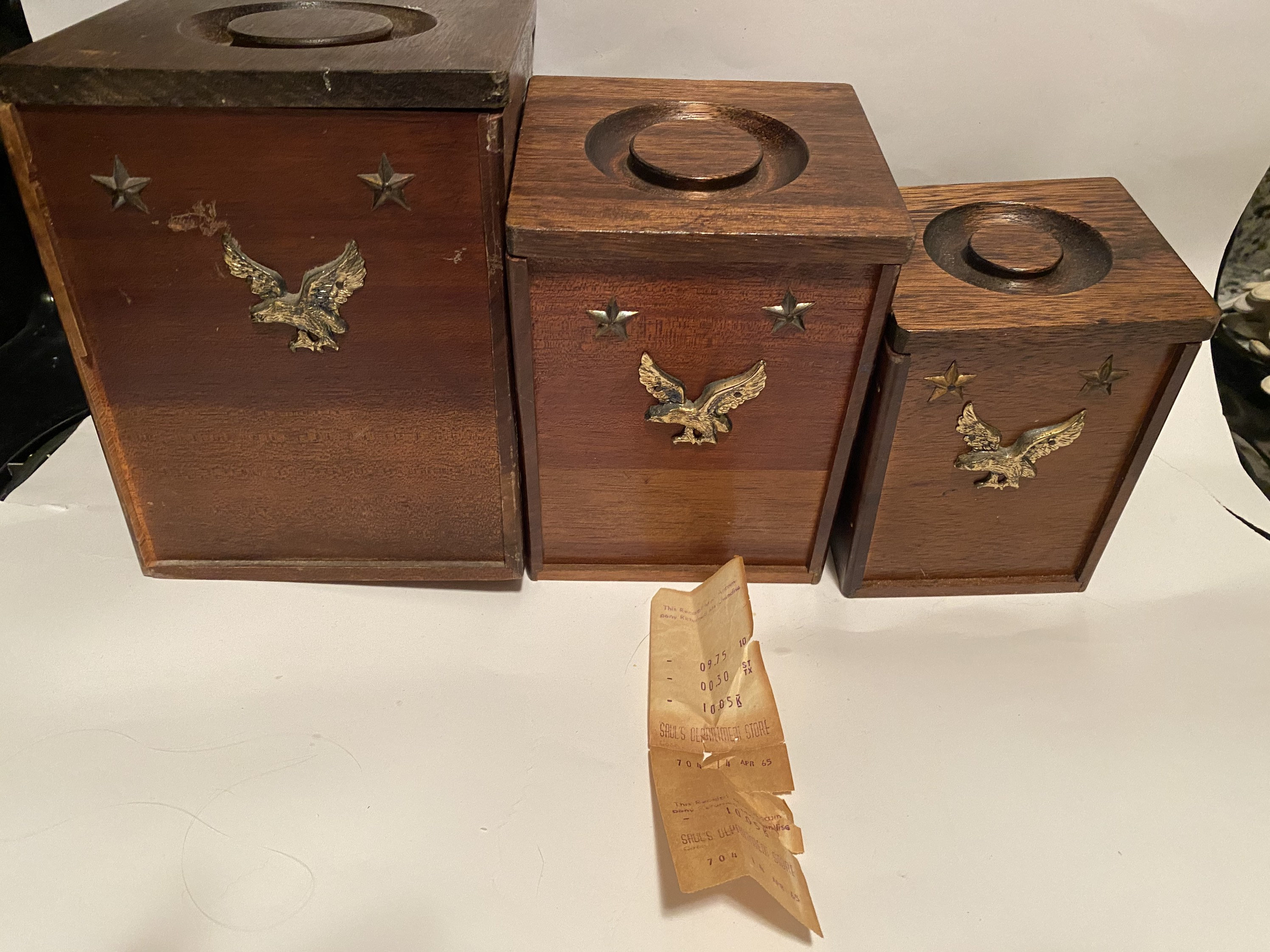 Americana Vintage Nesting Boxes With Eagles and Stars - Etsy