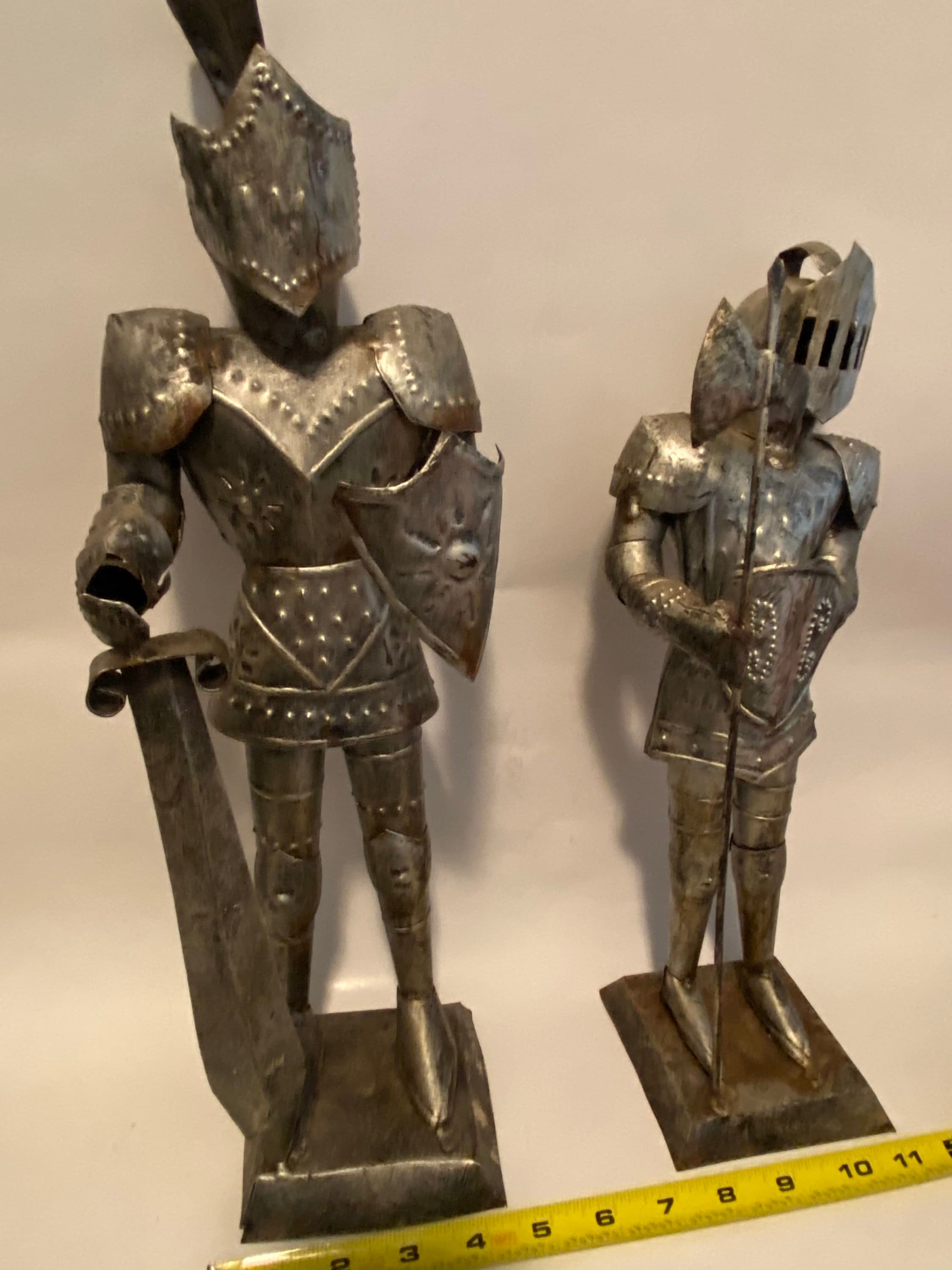 Steel Knight Metal Art Etsy