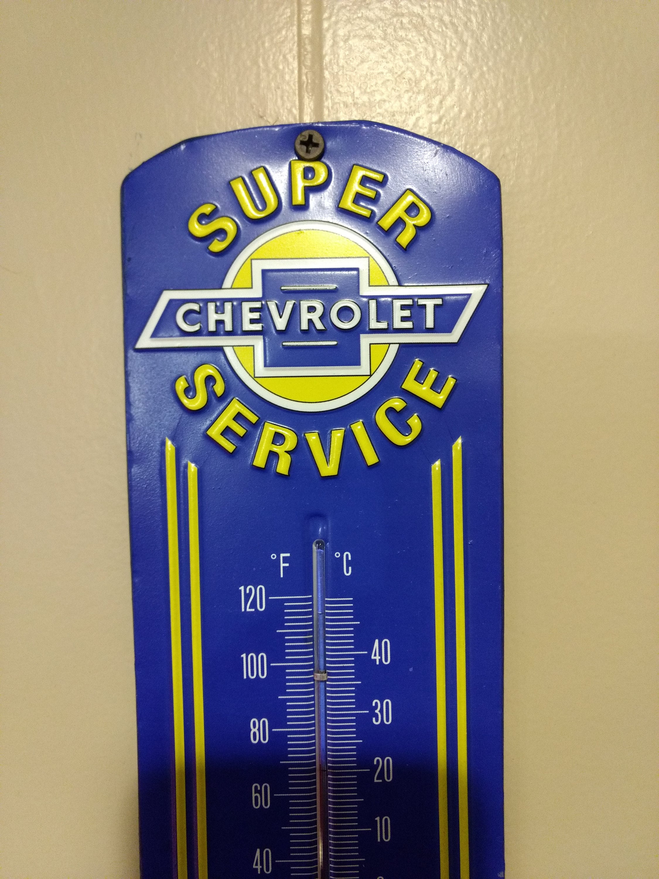Chevrolet Super Service Wall Thermometer Chevy GMC Garage - Etsy