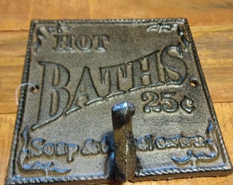Hot Baths Sign - Etsy