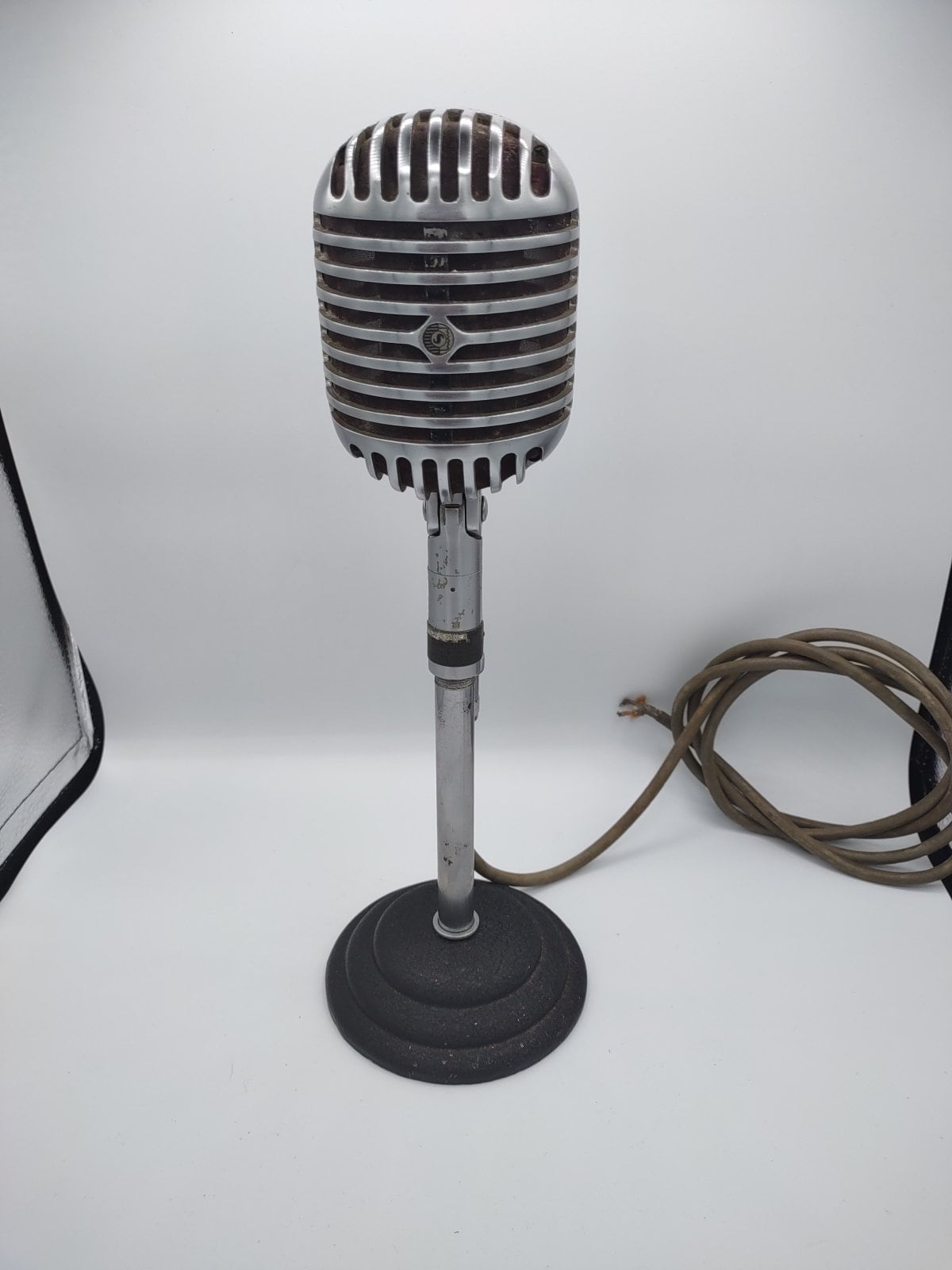 VINTAGE 1920s SNYDER 3 Tier Old Metal Antique Microphone Stand Art Deco ...