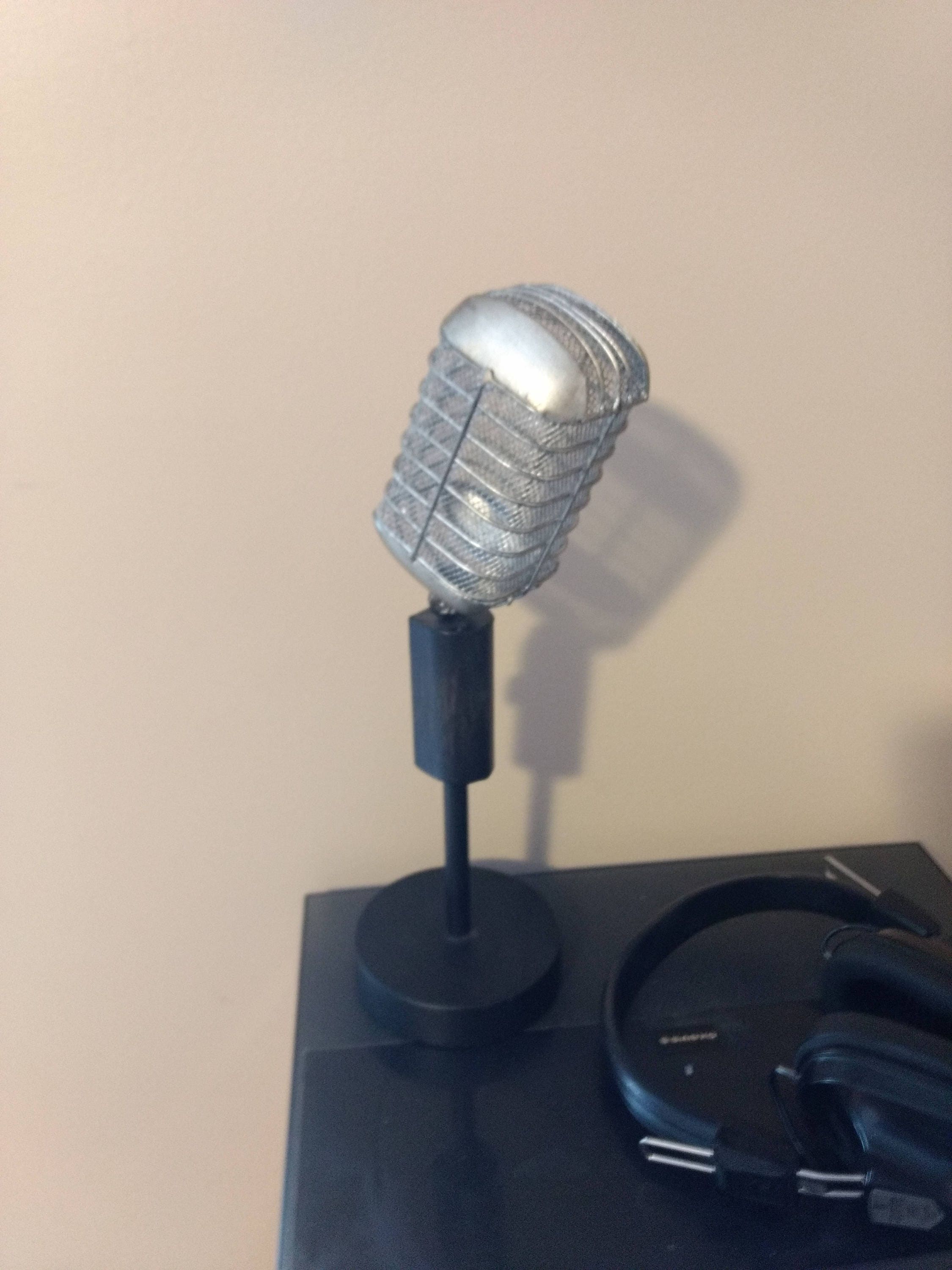 Vintage Radio Microphone Prop
