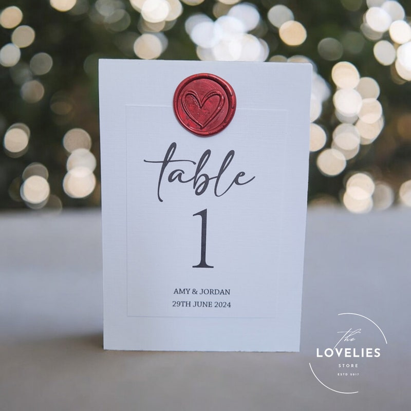 Table Number Tent - Etsy